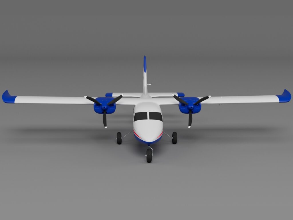 Partenavia P68, Spw 850mm, PNP-Set in blau von XFLY-Model – HEBU-shop.ch