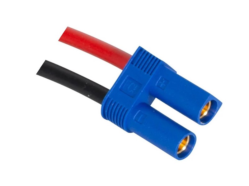 Stecker EC5 weiblich mit Kabel AWG14 – 3er-Set – HEBU-shop.ch